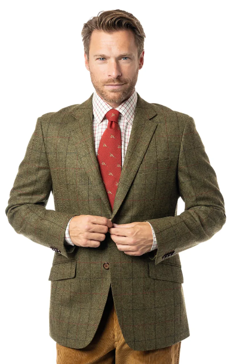 Gurteen Cockfield Jacket Royal Steward Check Green 6953/850